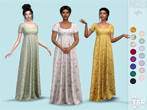 The Sims Resource Priscilla Dress