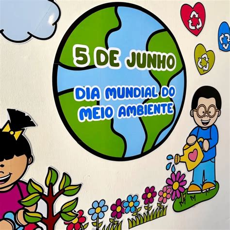 Painel Tema Dia Mundial Do Meio Ambiente Lojinha Pedagoga
