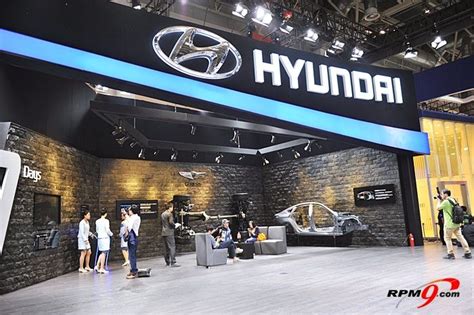 베이징모터쇼 현대자동차 부스 자동차 쇼룸