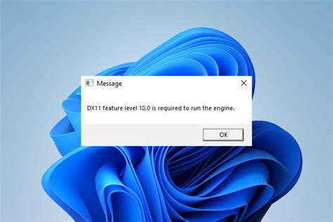 fix dx11 feature level 10 0 is required to run engine