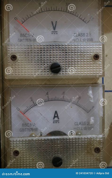 Vu Meter Analog Vintage Volume Signal Control Royalty Free Stock Image