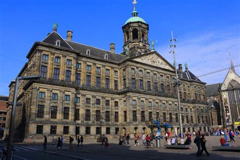 Koninklijk Paleis Amsterdam Oder Paleis Opde Dam Redaktionelles