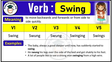 Swing Past Tense Engdic