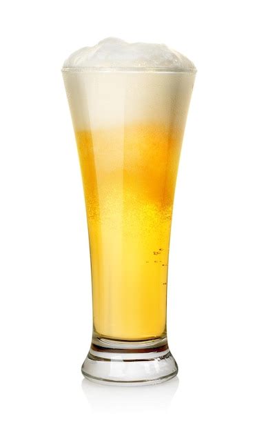 Premium Photo Glass Of Beer Isolated On A White Background Clipping Path