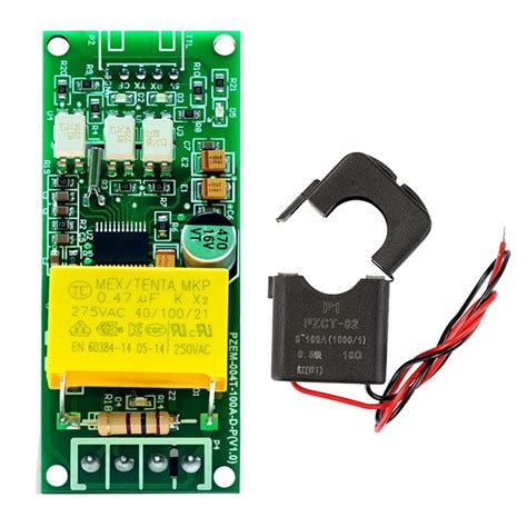 Замена 100a Pzem 004t 3 0 Версия Ваттметр Open Ct Kwh Meter Volt Amp Current Test Module Для