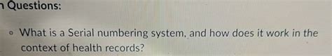 Questions What Is A Serial Numbering System And How Does It Work In
