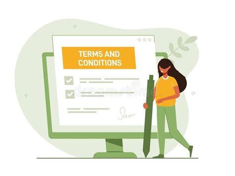 Contract Illustration Character Gets Acquainted With The Legal