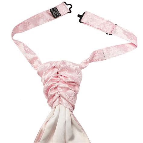 Blush Pink Paisley Satin Men S Cravat Tie