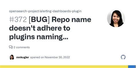 Bug Repo Name Doesnt Adhere To Plugins Naming Convention · Issue