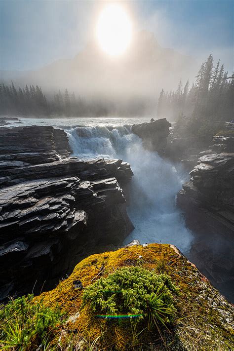 Athabasca Falls At Sunrise Glacier License Image 14141062 Lookphotos