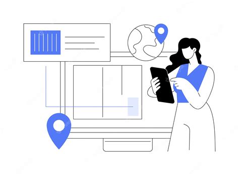 Premium Vector Smart Delivery Tracking Abstract Concept Vector Illustration