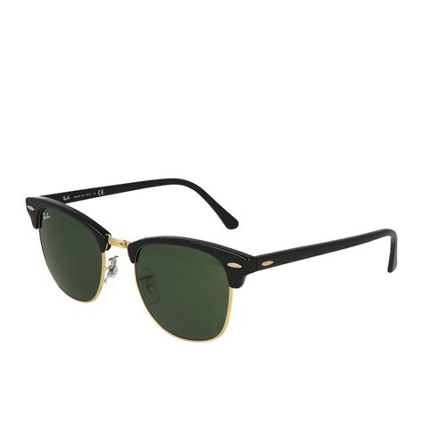 Ray Ban Sonnenbrille Ray Ban Clubmaster Rb3016 W0365 51 Black On Arista