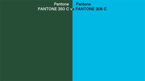 Pantone 350 C Vs Pantone 306 C Side By Side Comparison