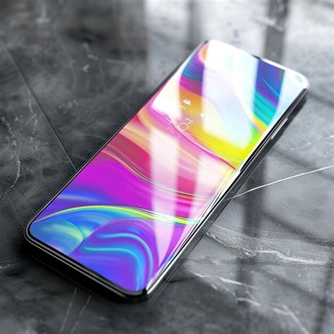 Premium Photo A Multicolored Cell Phone With A Rainbow Colored Design