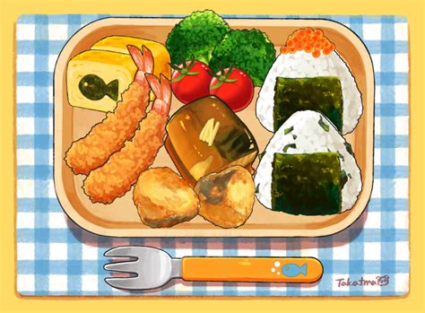 Gamorangetana Original Commentary Request Highres Bento Broccoli
