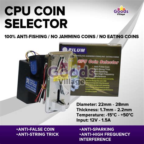 CPU COIN SELECTOR Multi Coin Selector Electronic Coin Acceptor