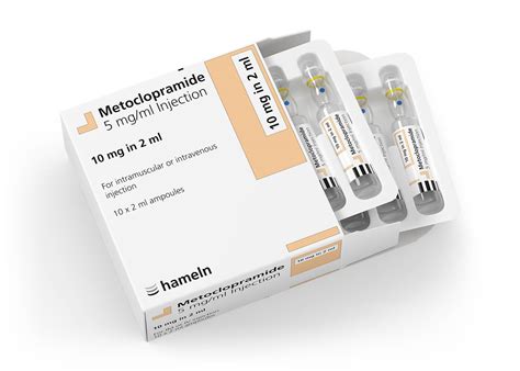 Uk Metoclopramide 5 Mg Ml 10 Mg In 2 Ml 3259 Hameln Pharma