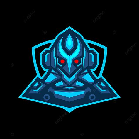 Logo E Sport Vector Hd Images Blue Cyborg Robotic E Sport Logo Gaming