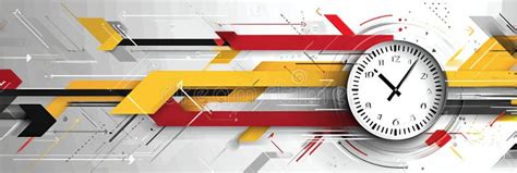 Visual Representation Of Productivity Featuring A Clock And Dynamic Arrows Symbolizing Progress