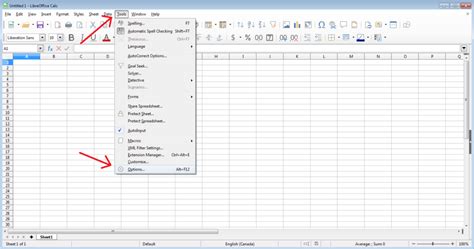 Guide LibreOffice Calc Part Initial Configuration Freezenet Ca