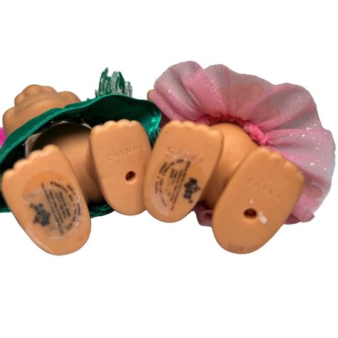 Vintage Russ Troll Dolls Cheerleader And Ballerina With Pink Hair Lot