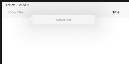 Ios Unable To Present ActionSheet Via A NavigationBarItem In SwiftUI On An IPad Stack Overflow