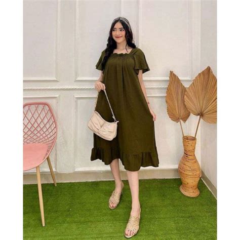 Jual Daster Crinkle Lauralaura Dress Terbarudaster Fuji Viral