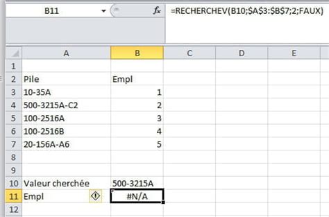 Modifier le contenu d une colonne dans une fonction RechercheV Index Equiv Résolu Excel