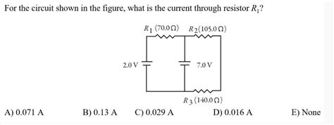 Solved For The Circuit Shown In The Figure What Is The Chegg