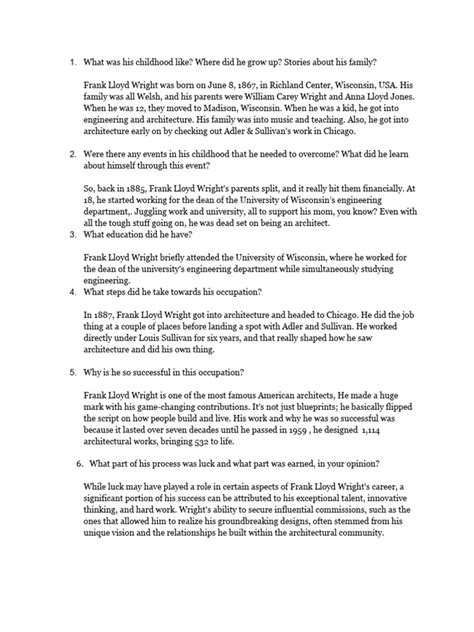 Frank Lloyd Wright Notes And Citation Pdf