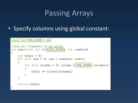 Multidimensional Arrays Ppt Download