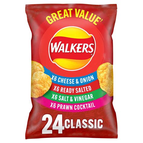 Walkers Classic Variety Multipack Crisps 24x25g Multipack Crisps Iceland Foods