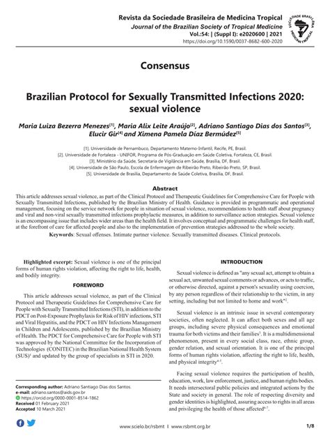 Pdf Brazilian Protocol For Sexually Transmitted Infections 2020