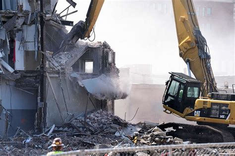 Demolition Underway At Site Of Deadly Iowa Apartment Building Collapse