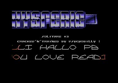 CSDb Solitaire 3 By Hysteric 1990