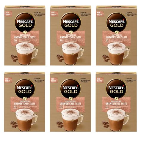 Nescafe Gold Cappuccino Unsweetened Taste Pouch X G Amazon In Grocery Gourmet Foods
