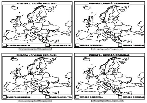 Suporte GeogrÁfico Europa Atividades Com Mapas