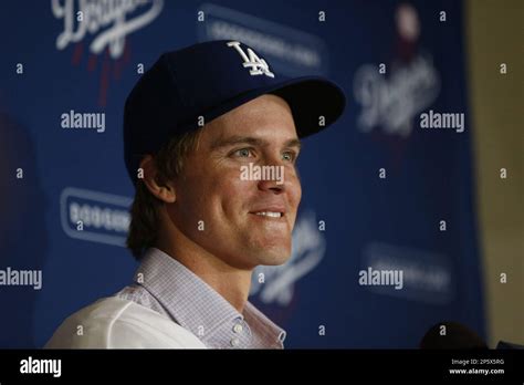Zack Greinke Is Introduced As The Newest Member Of The Los Angeles