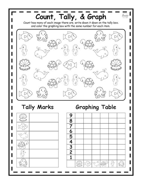 Count Tally And Graph Activity Sheet Thanksgiving Theme Etsy