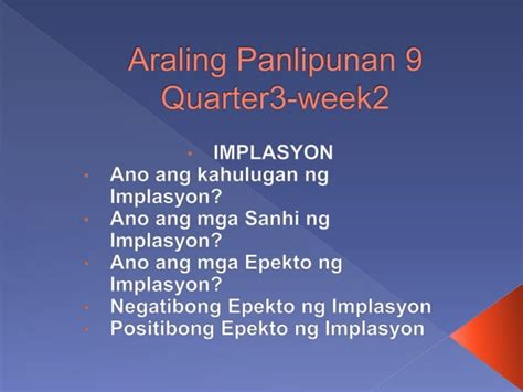 Araling Panlipunan Q W Pptx