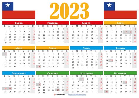 Calendario De Chile 2023 Con Festivos 2023 Imagesee Riset