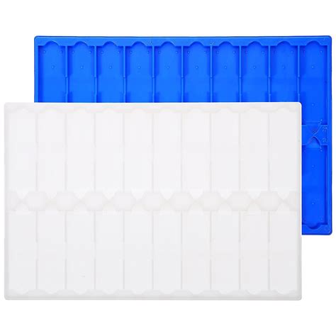 2 Pcs Plastic Microscope Slides Holder Microscope Slides Drying Rack Microscope Slides Storage