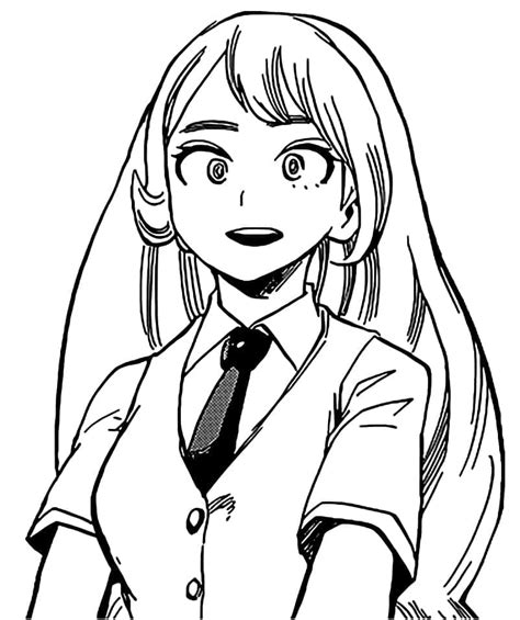 Nejire Hado From My Hero Academia Coloring Page Download Print Or