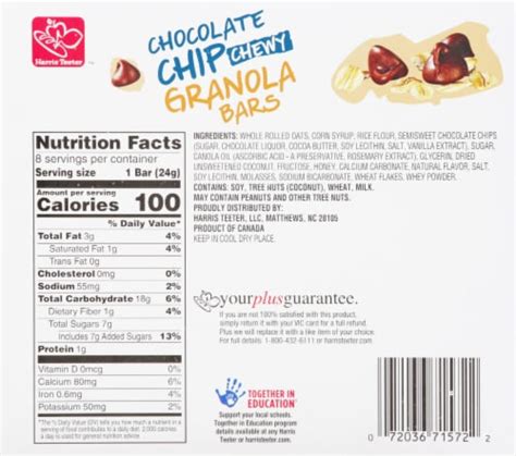 Harris Teeter Chocolate Chip Chewy Granola Bars 8 Ct Harris Teeter