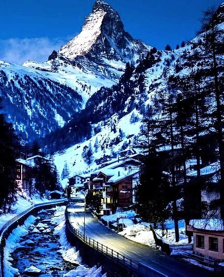 Winters Night Switzerland Cody Garrett