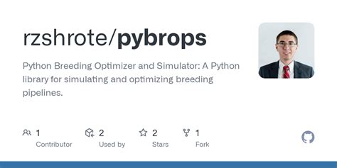 Github Rzshrotepybrops Python Breeding Optimizer And Simulator A