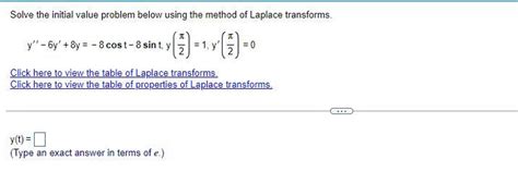 solved solve the initial value problem below using the