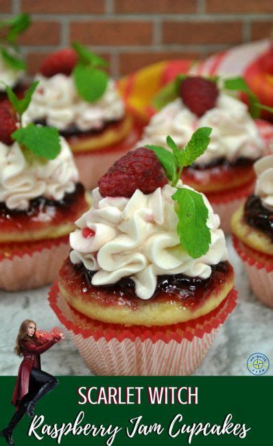 Scarlet Witch Marvel Raspberry Jam Cupcake Cupcake Recipes Raspberry Jam Scarlet Witch
