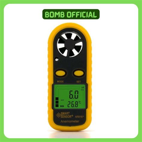 Jual Digital Anemometer Pengukur Kecepatan Angin Thermometer Anemo