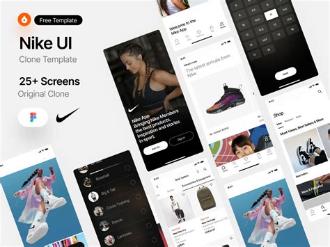Nike App Ios Clone Ui Template Free Figma Template For App Designs